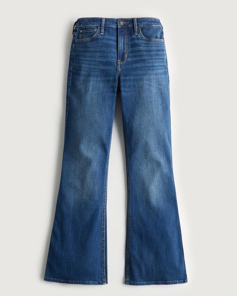 Denim Dark Blue Bell Bottoms – The Garments